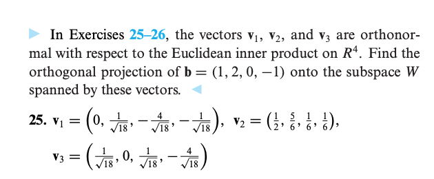 Solved In Exercises 25–26, the vectors V1, V2, and v3 are | Chegg.com