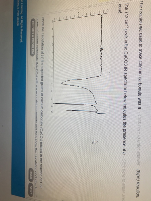 Solved The reaction we used to make calcium carbonate was a | Chegg.com