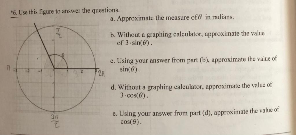 Solved *6. Use this figure to answer the questions. a. | Chegg.com