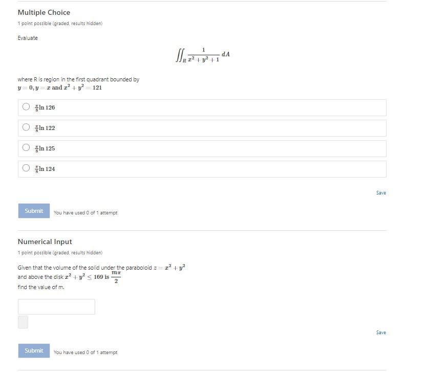 Solved Multiple Choice 1 point possible (graded, results | Chegg.com