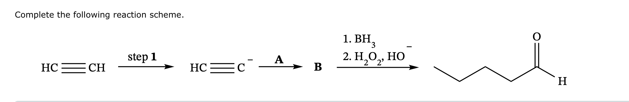 Solved Complete the following reaction scheme. | Chegg.com