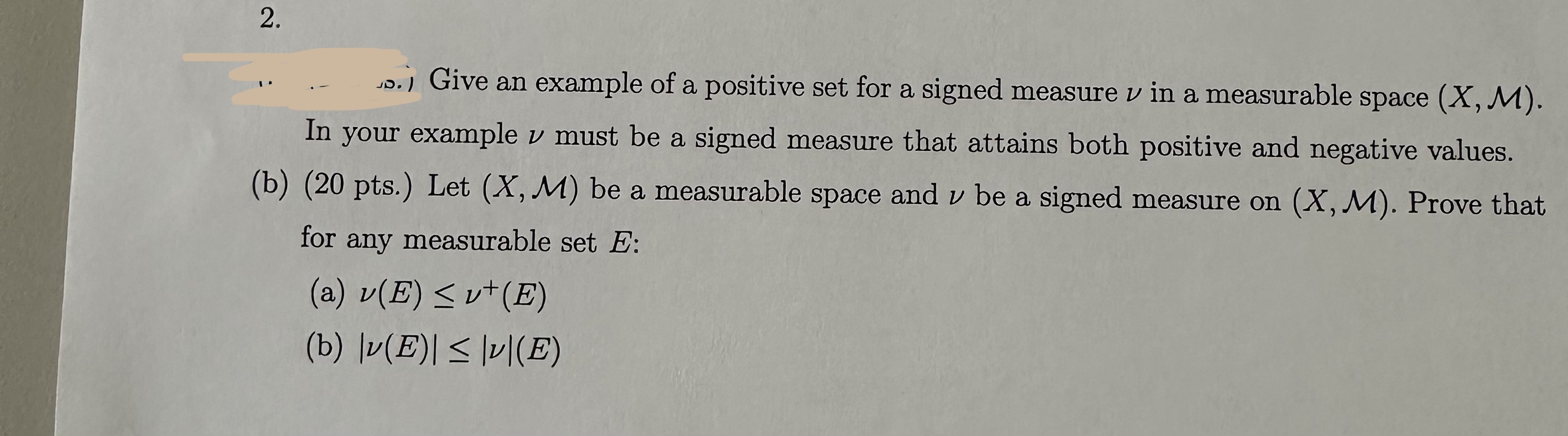 Solved . .. د.) ﻿Give an example of a positive set for a | Chegg.com