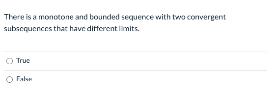 Solved There is a monotone and bounded sequence with two | Chegg.com