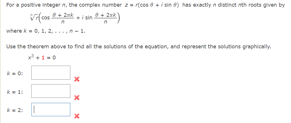 Solved For a positive integer n, the complex number | Chegg.com