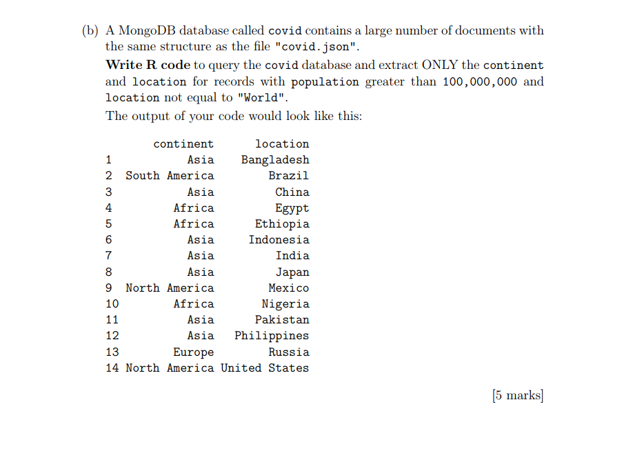 3. (10 marks] This question relates to the the JSON | Chegg.com