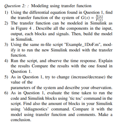 Solved Take an example of a translational mass-spring-damper | Chegg.com