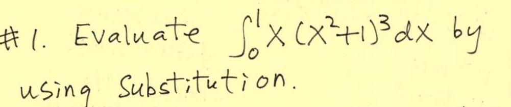 Solved 1 Evaluate Sx X2 0 3 Dx By Using Substitution