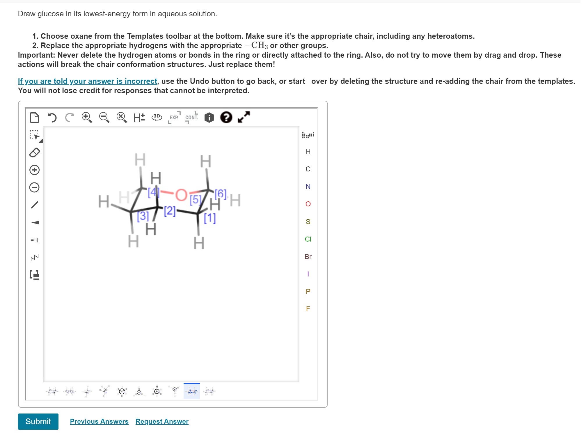 Solved Draw glucose in its lowest-energy form in aqueous | Chegg.com