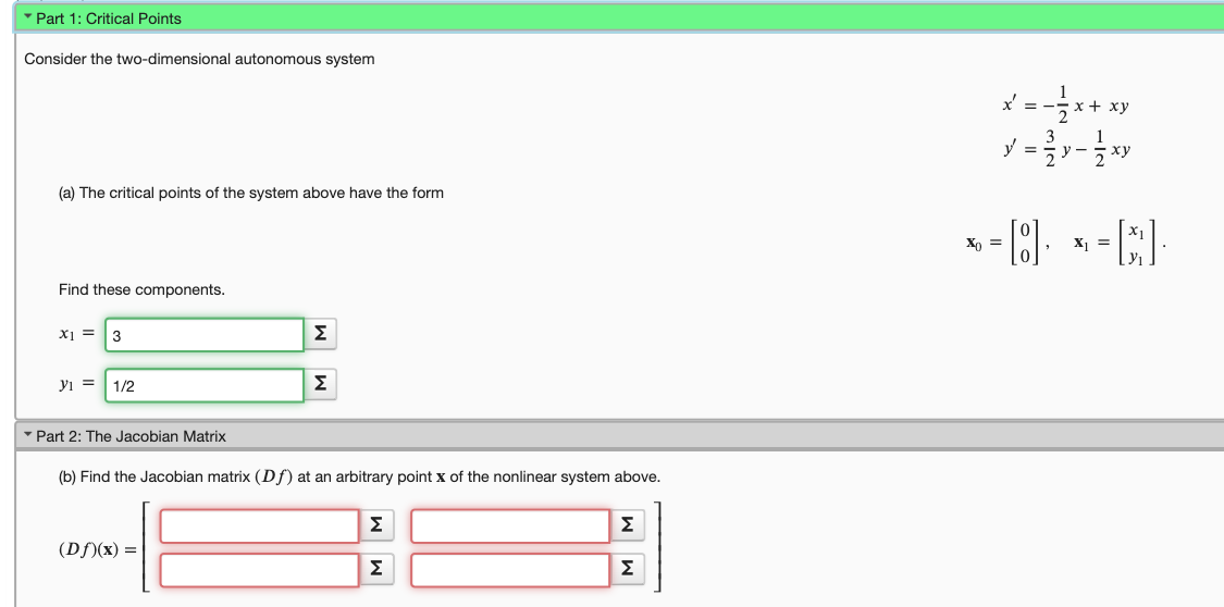 Solved Consider the two-dimensional autonomous system \\[ | Chegg.com