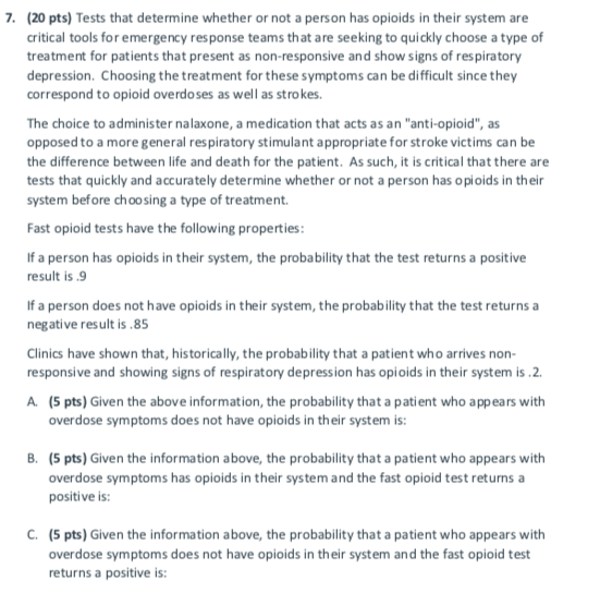 Solved D. (5pts) Given the information above, the | Chegg.com