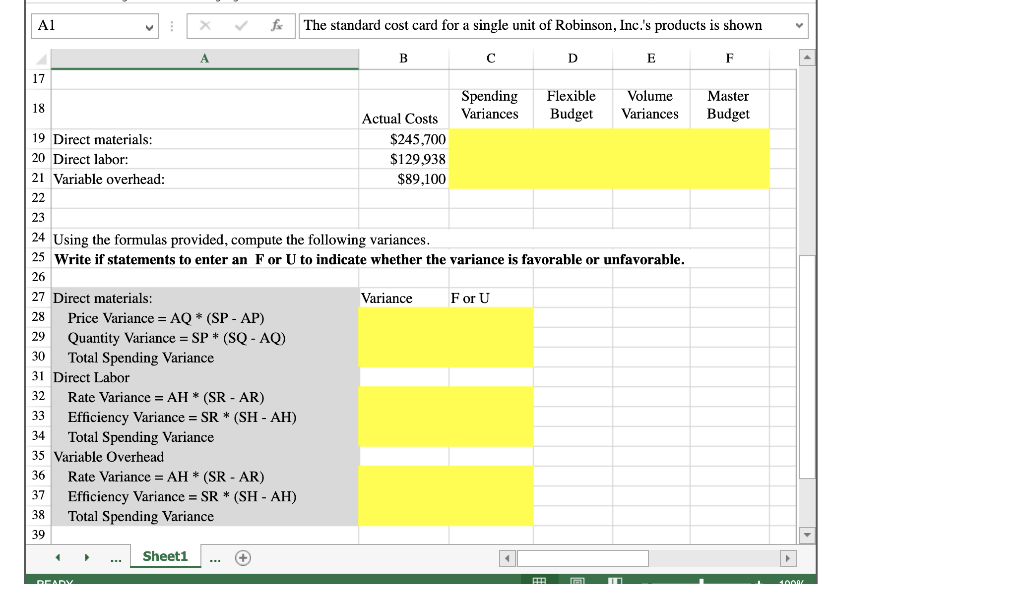 Solved X 5 Basic variance analysis for direct materials, | Chegg.com