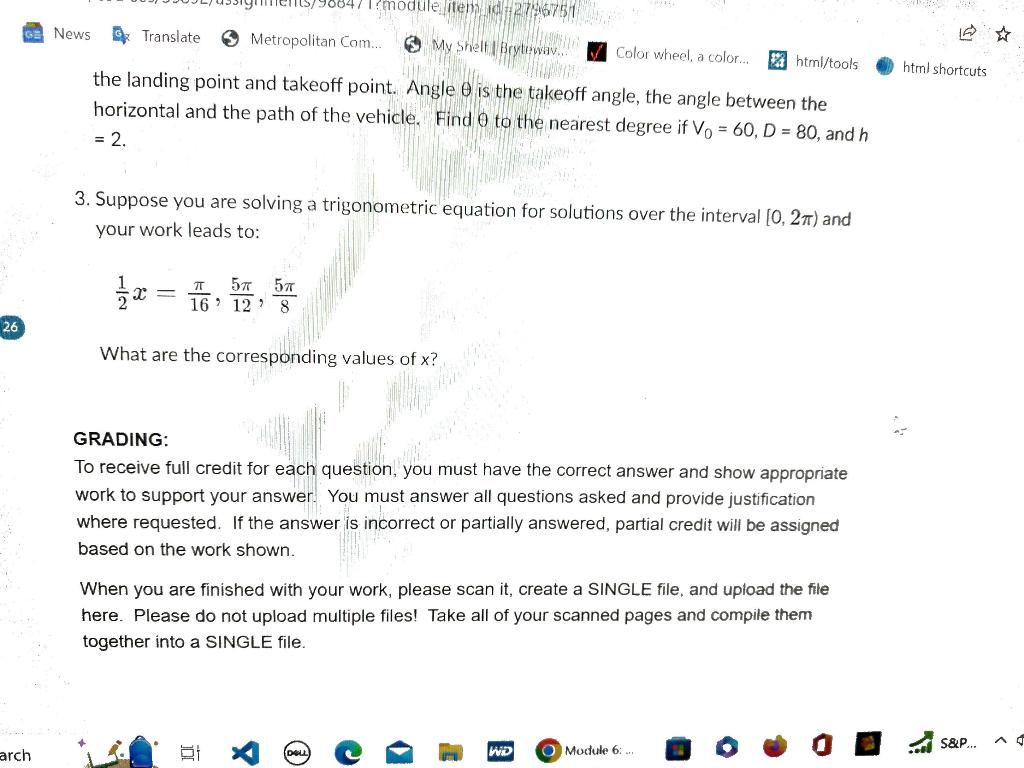 Solved the landing point and takeoff point. Angle θ is the | Chegg.com