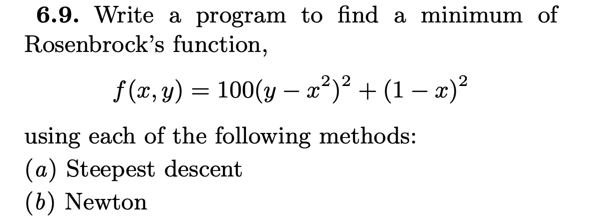 6.9. Write a program to find a minimum of | Chegg.com