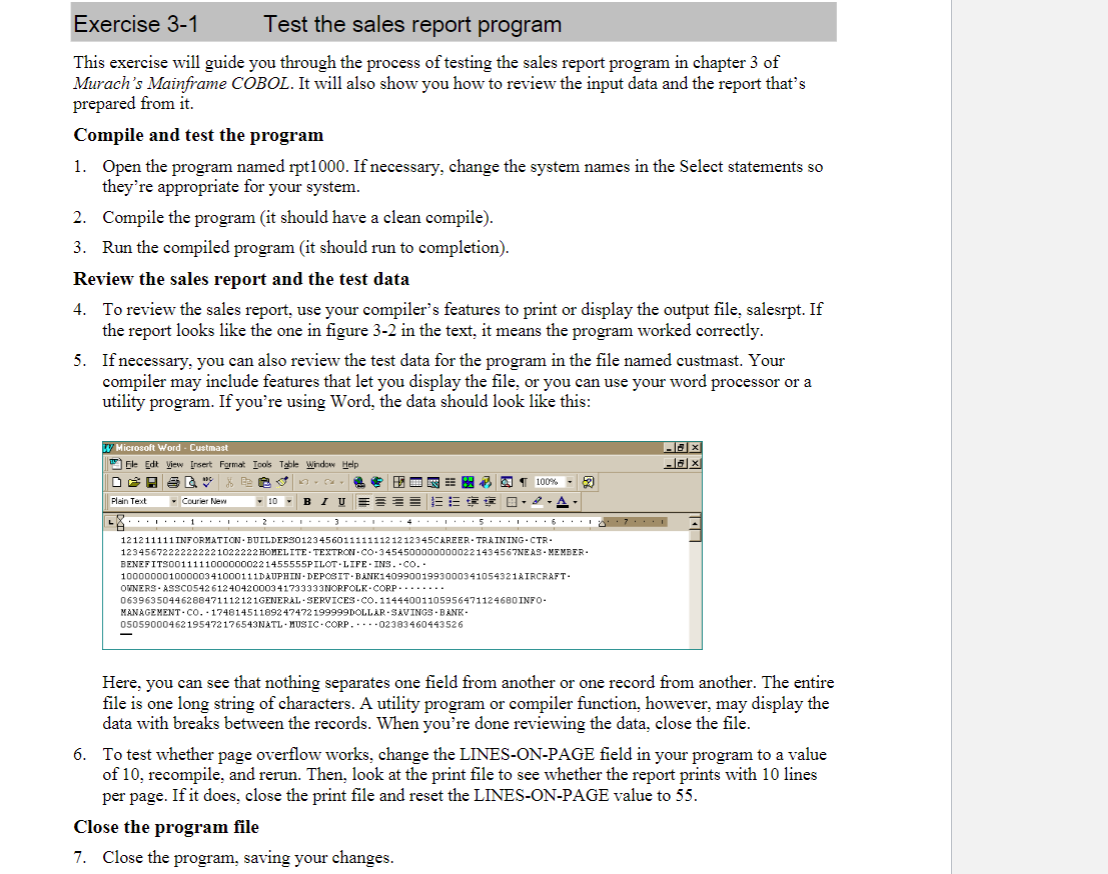 Solved IDENTIFICATION DIVISION. * PROGRAM-ID. | Chegg.com