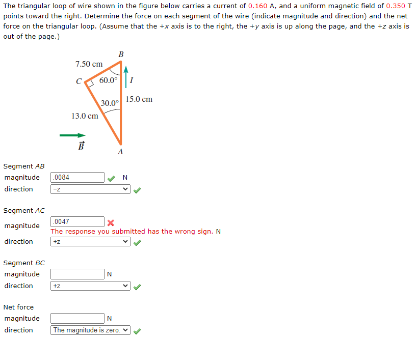 Solved The triangular loop of wire shown in the figure below | Chegg.com