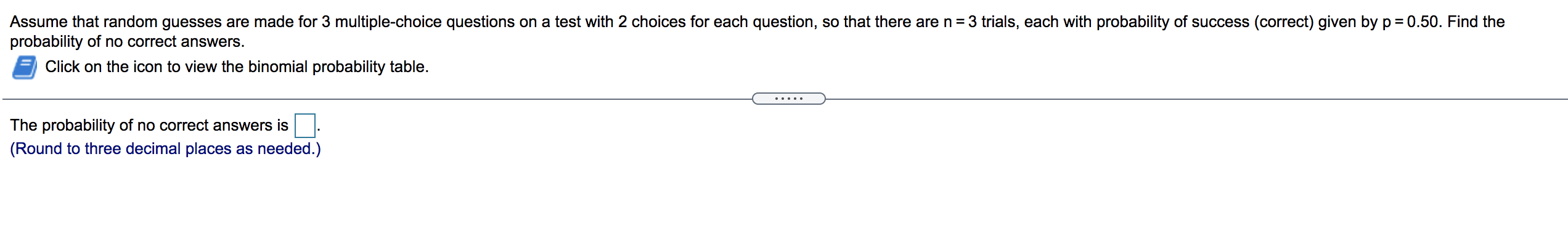 Solved Assume that random guesses are made for 3 | Chegg.com