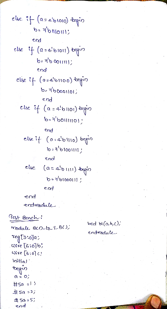(a) Design a structural System Verilog module for a 7 | Chegg.com