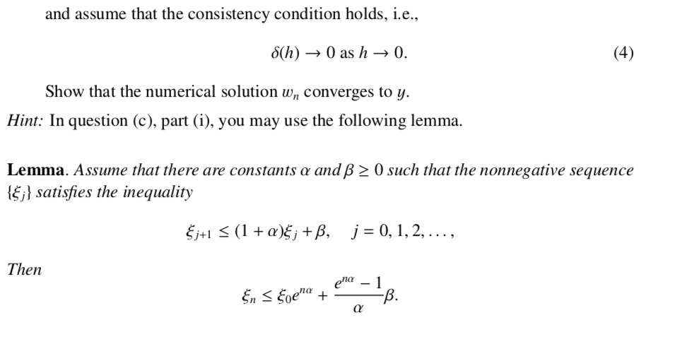 and assume that the consistency condition holds, | Chegg.com