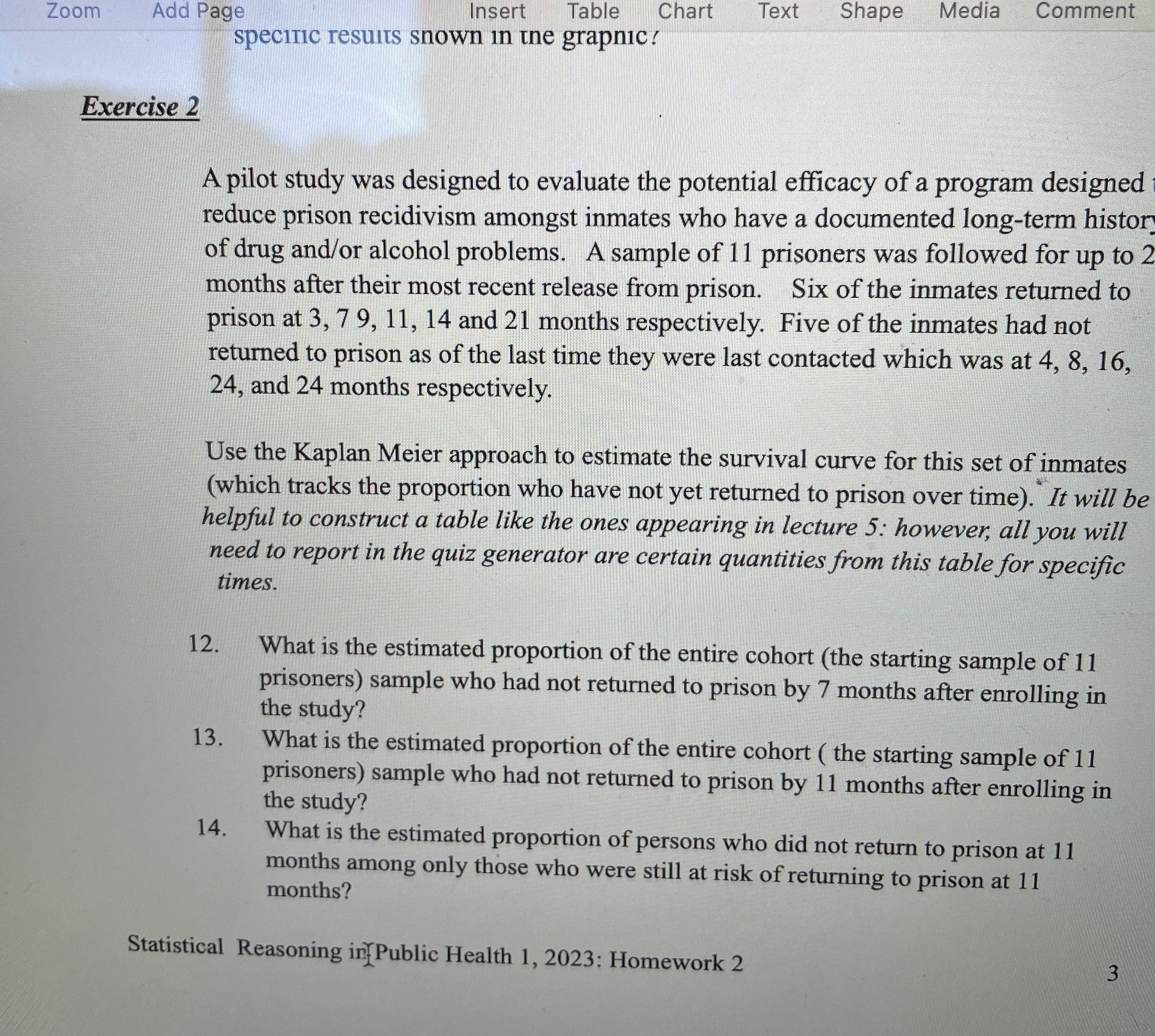 Solved ercise 2 A pilot study was designed to evaluate the | Chegg.com
