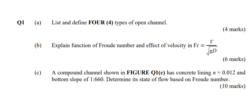 Solved Q1 (a) List and define FOUR (4) types of open | Chegg.com