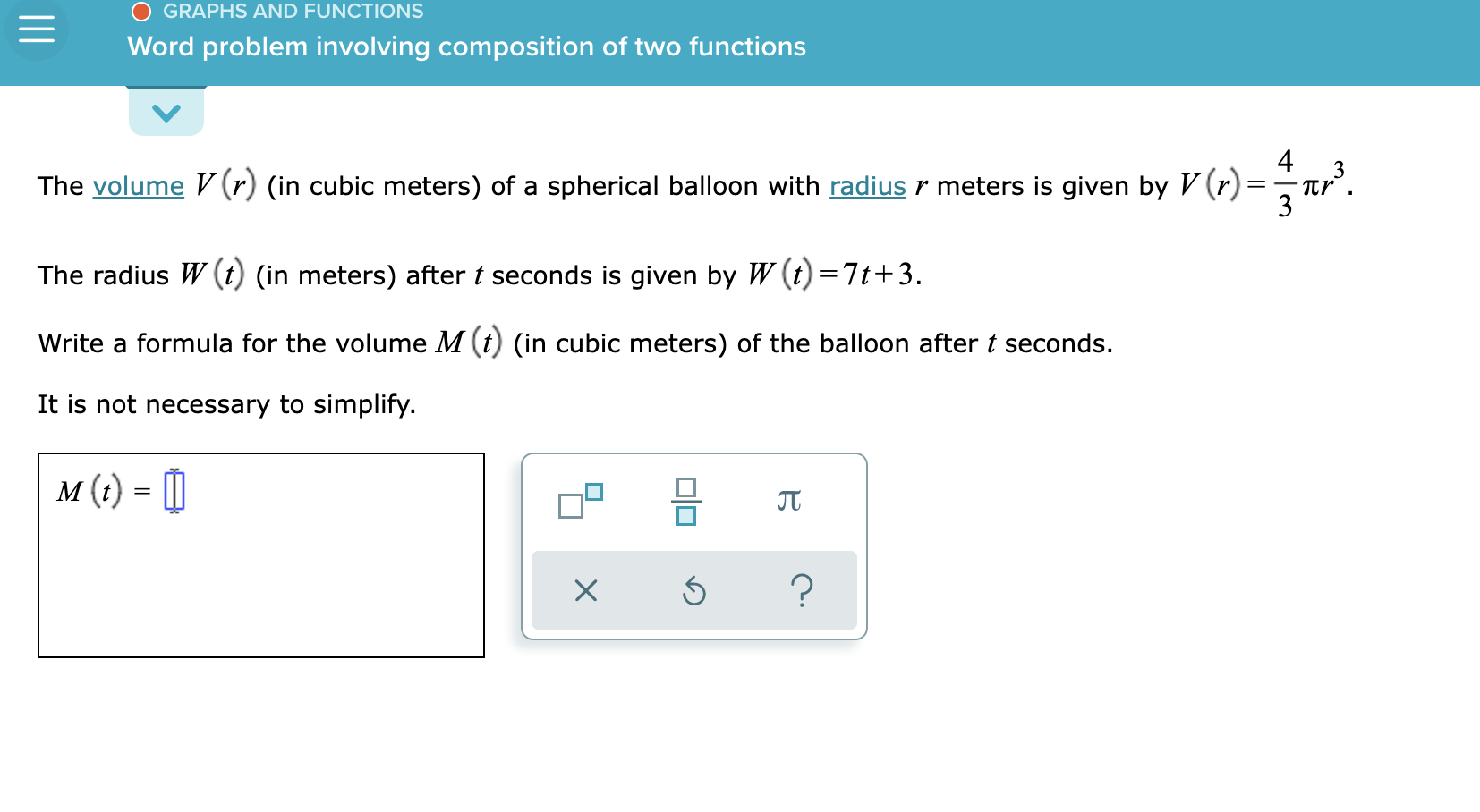 Solved GRAPHS AND FUNCTIONS = Word problem involving | Chegg.com