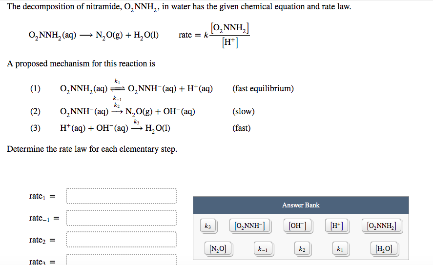 Solved Which of these rates is equal to the overall reaction | Chegg.com