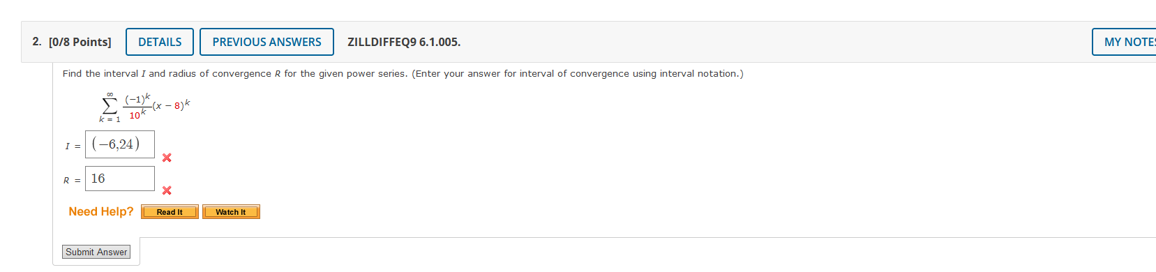 Solved 2. [0/8 Points] DETAILS PREVIOUS ANSWERS ZILLDIFFEQ9 | Chegg.com
