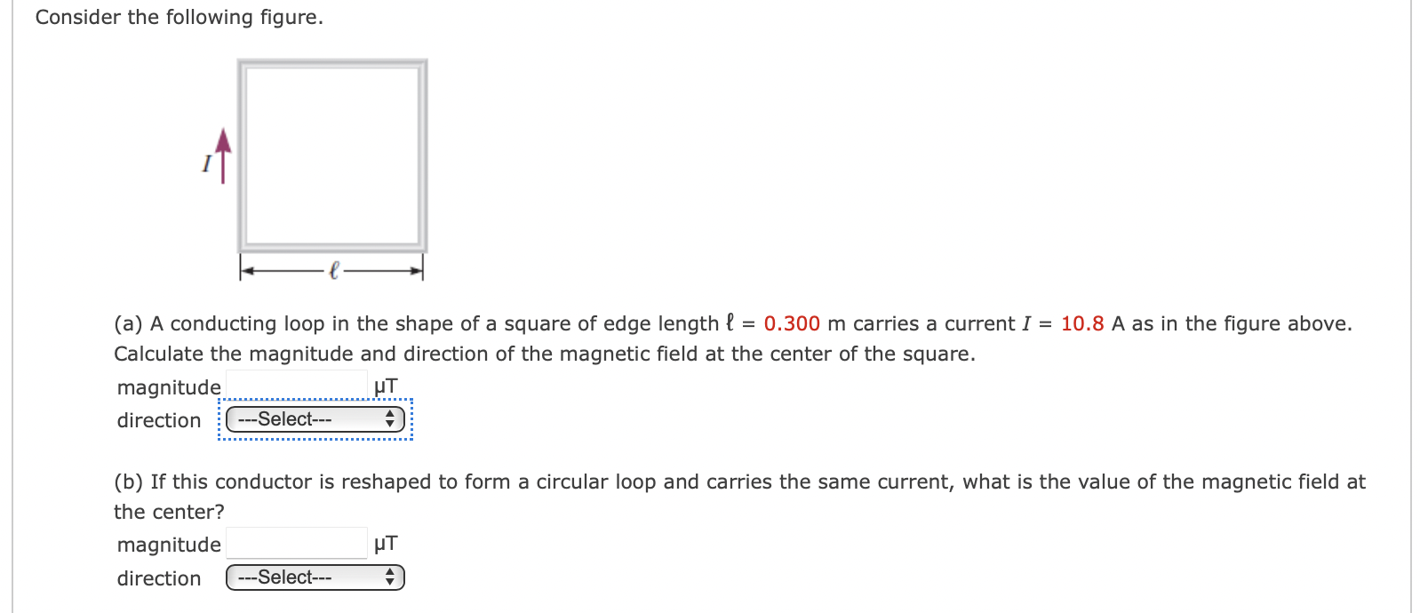 Solved Consider the following figure. (a) A conducting loop | Chegg.com