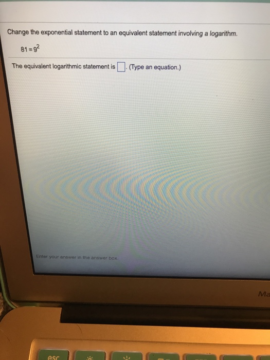 Solved Solve the following equation log 2x =4 The solution | Chegg.com