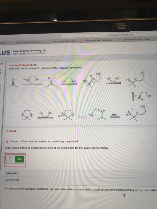 Solved a edugen Klein, Organic Chemistry, 3e CES Practice | Chegg.com