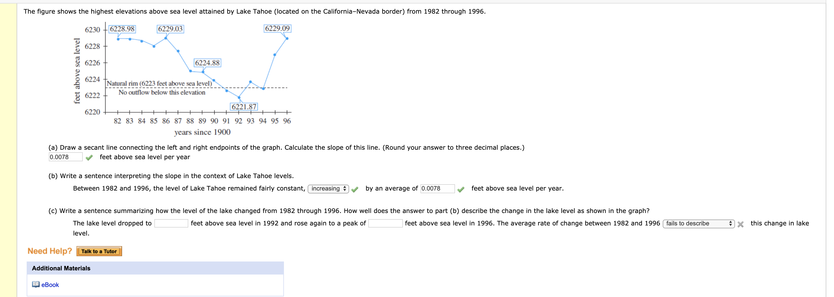 Solved The figure shows the highest elevations above sea | Chegg.com