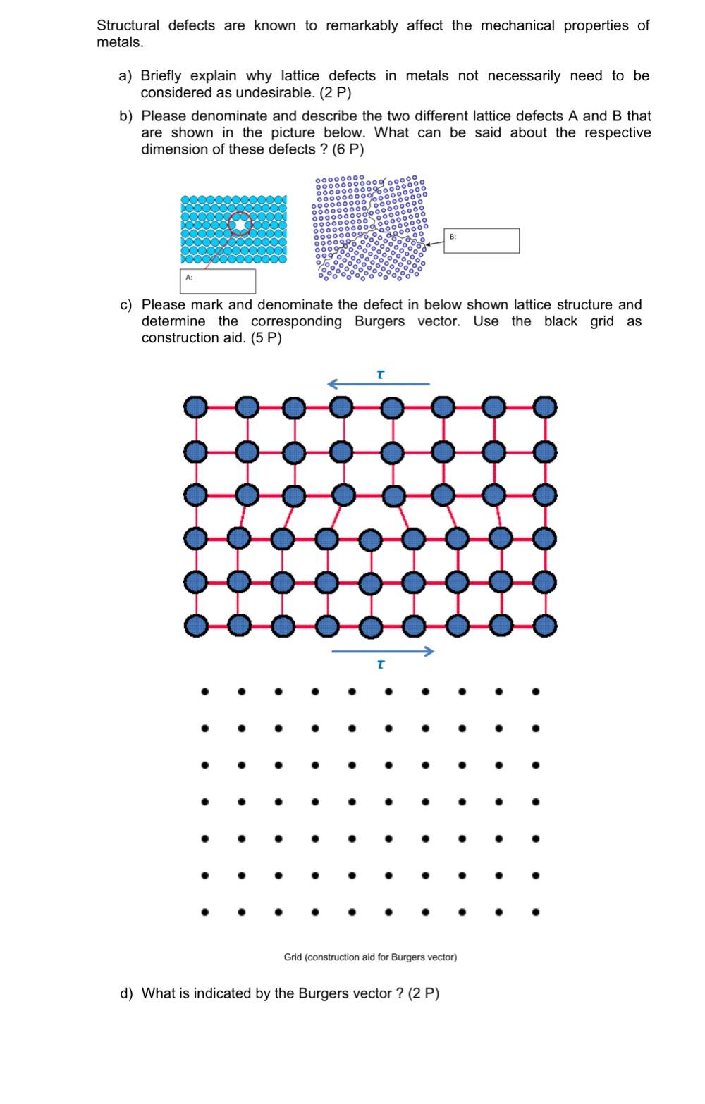 Solved Structural Defects Are Known To Remarkably Affect The
