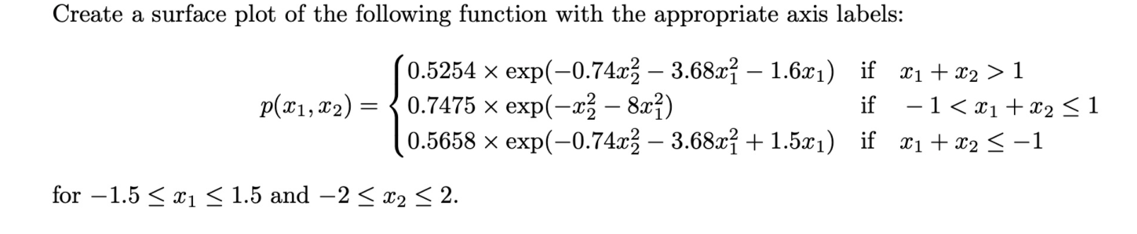Solved MATLAB SHORT AND BASIC QUESTION ploting the | Chegg.com