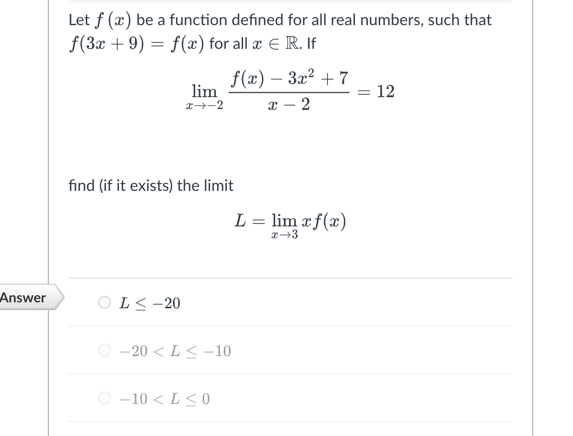 Solved Let f(x) be a function defined for all real numbers, | Chegg.com