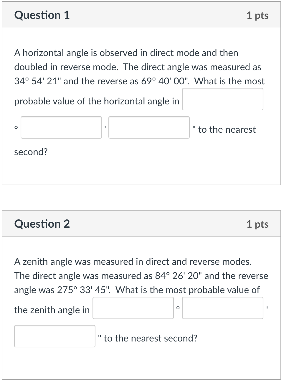 Solved MPVHorizontal Angle Doubled Angle 2 Direct Zenith | Chegg.com