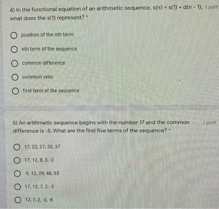 Solved 4) In the functional equation of an arithmetic | Chegg.com