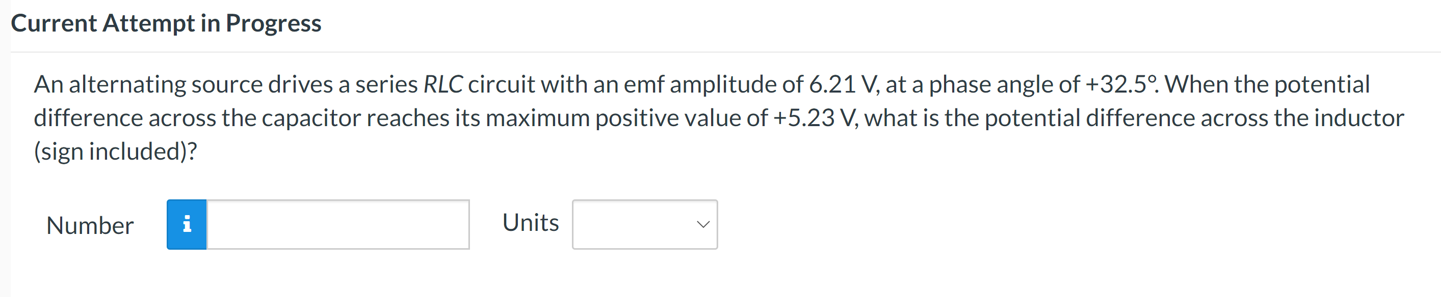 Solved Current Attempt in Progress > An alternating source | Chegg.com
