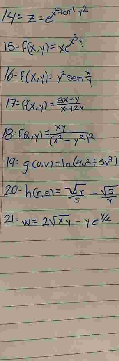 Solved Muéstrame cómo ﻿resolver las primeras derivadas | Chegg.com