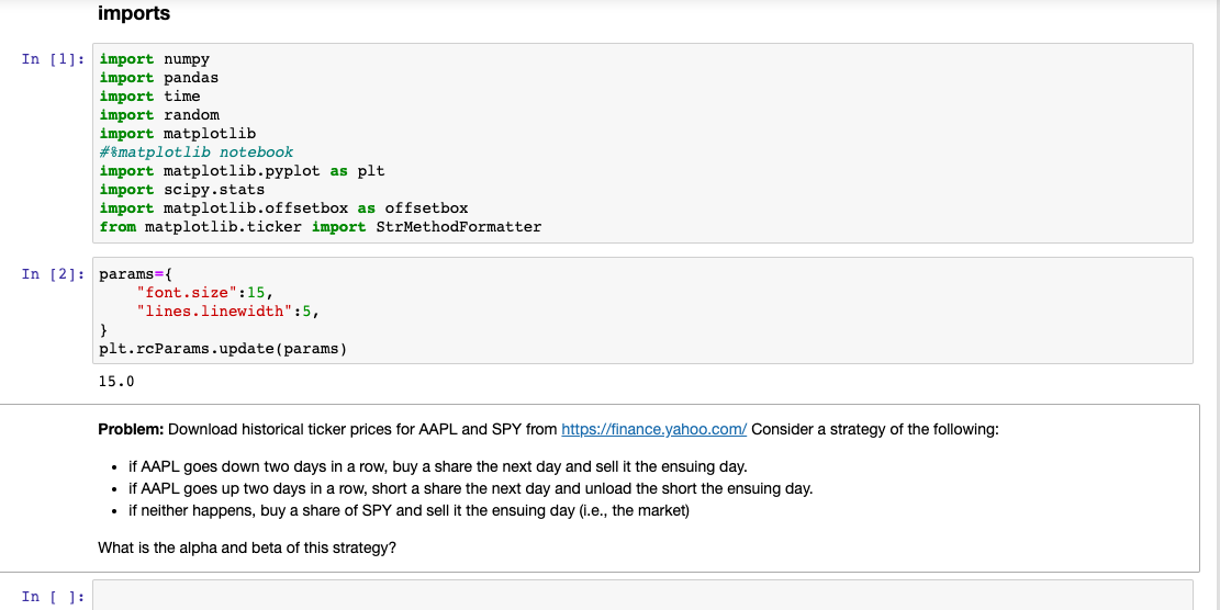import numpy import pandas import time import | Chegg.com