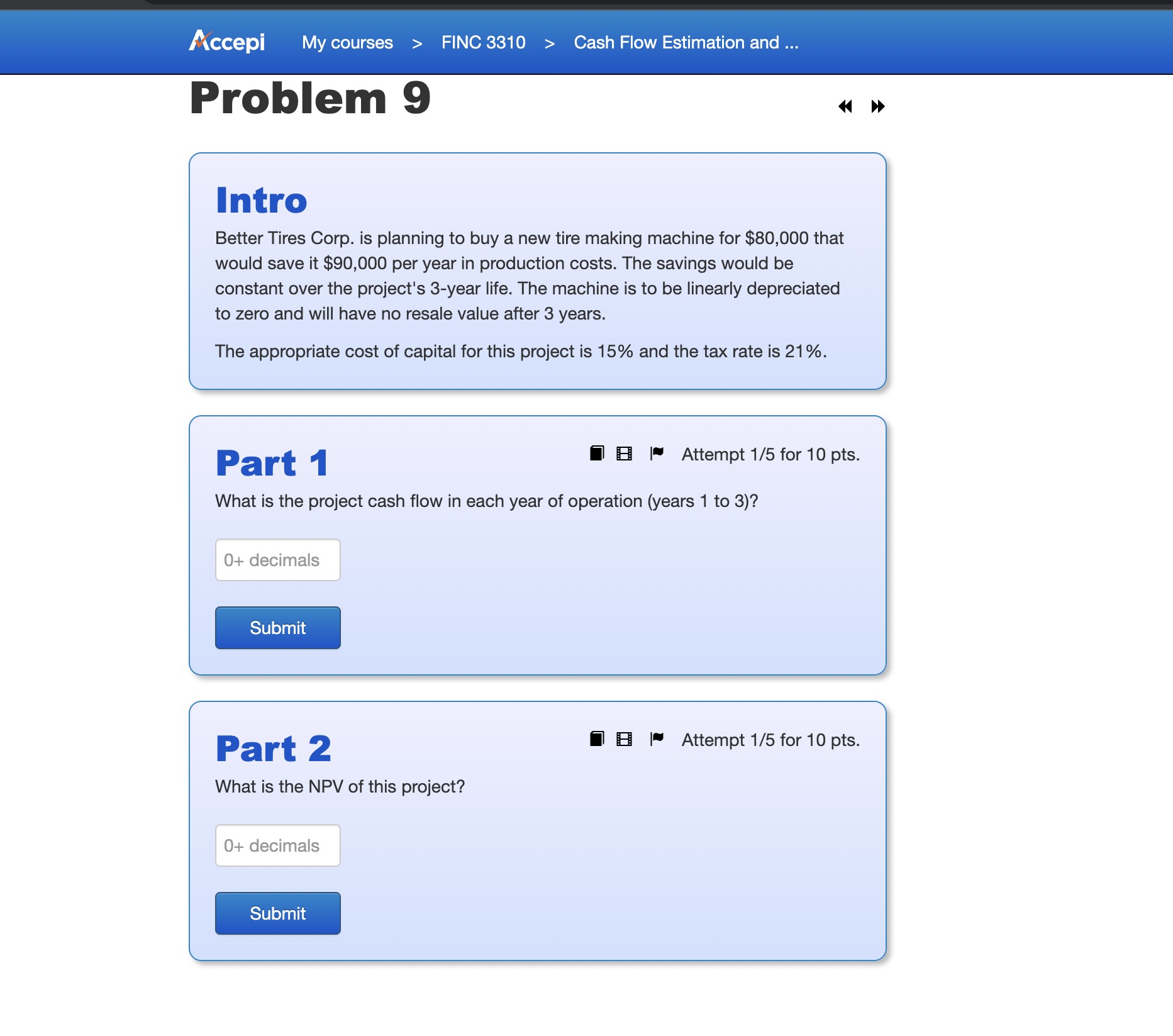 Solved Intro Better Tires Corp. is planning to buy a new | Chegg.com