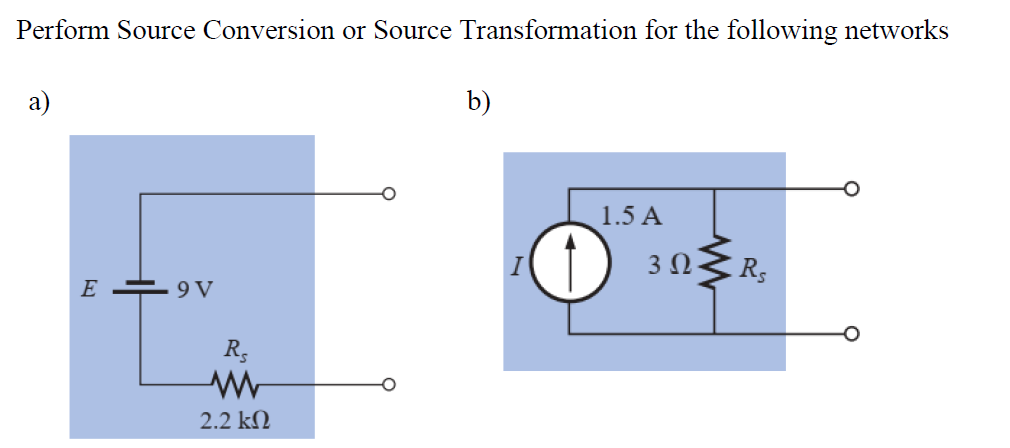 Solved Perform Source Conversion or Source Transformation | Chegg.com