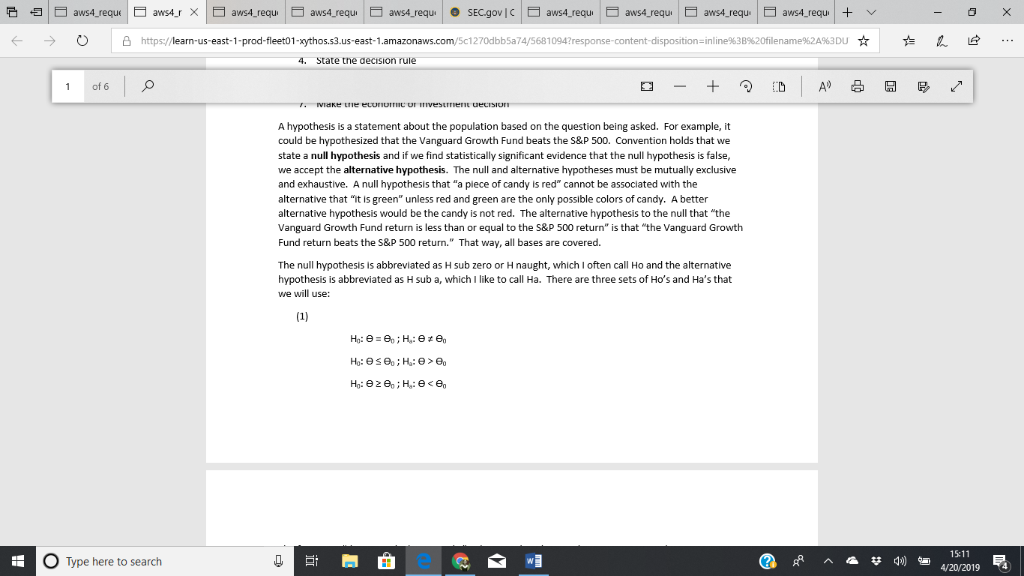 Please answer the question below Suppose we are | Chegg.com