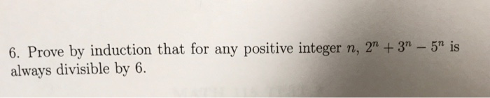 Solved Prove by induction that for any positive integer n, | Chegg.com