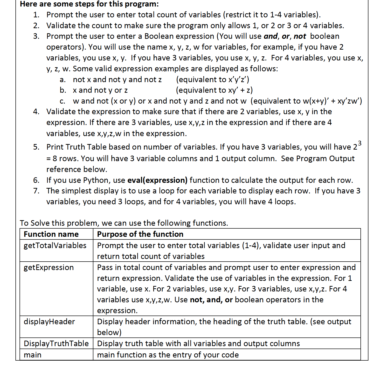 Solved Program Specifications: You are helping students to | Chegg.com