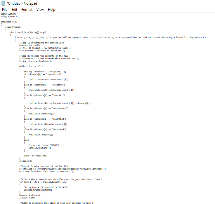 IN C# Consider the following block of code which | Chegg.com