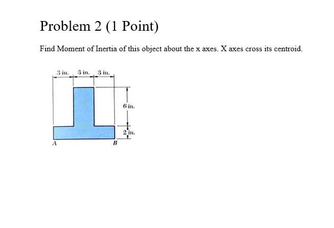 Solved Find Moment of Inertia of this object about the x | Chegg.com