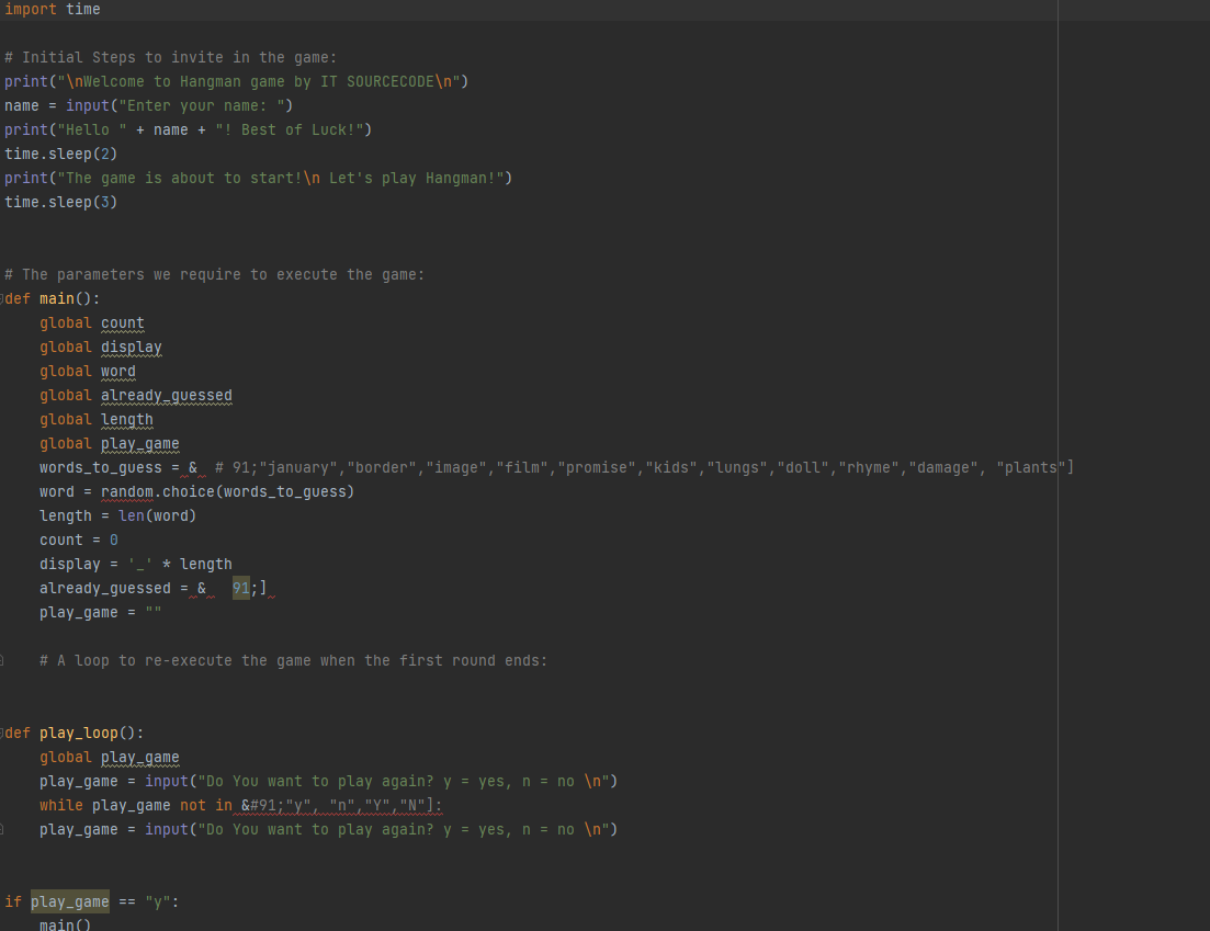 Write a program called hangman.py that expands upon | Chegg.com