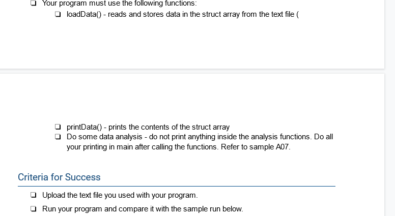 Solved In this assignment, you will modify the program you | Chegg.com