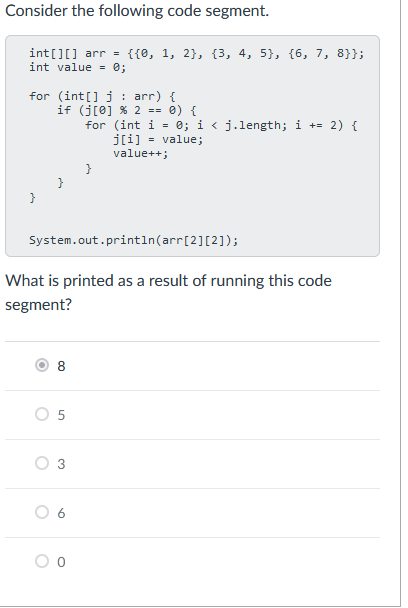 Solved Int Arr 0110 1001 For Int Row 