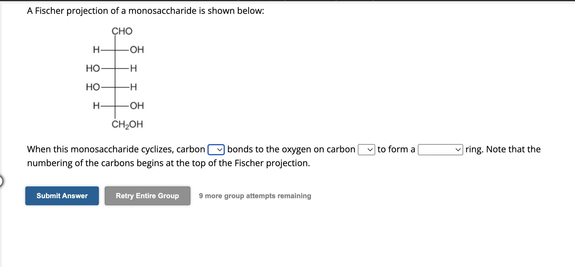 Solved pt 8 q 1the first and second drop down are numbers | Chegg.com